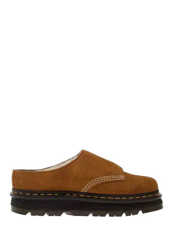 Dr. Martens Zebzag Anywair Touch-strap Mules - Brown