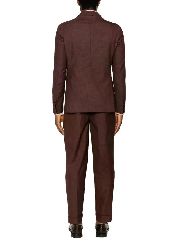 LUIGI BIANCHI MANTOVA Double-breasted Suit - Red
