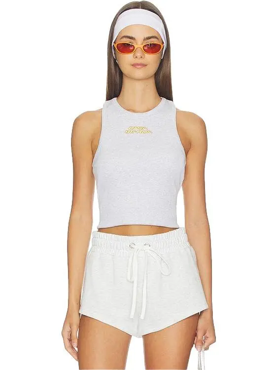 Casablanca Ribbed Tank Top - Grey