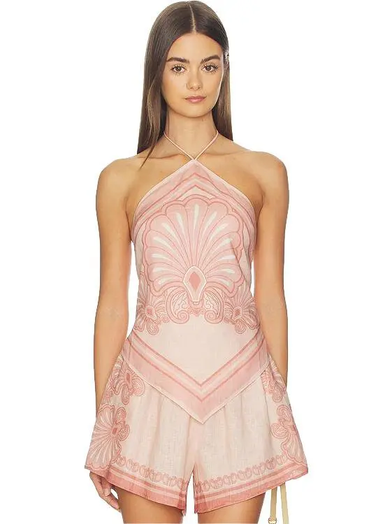 SHANI SHEMER Rosa Halter Top - Rose