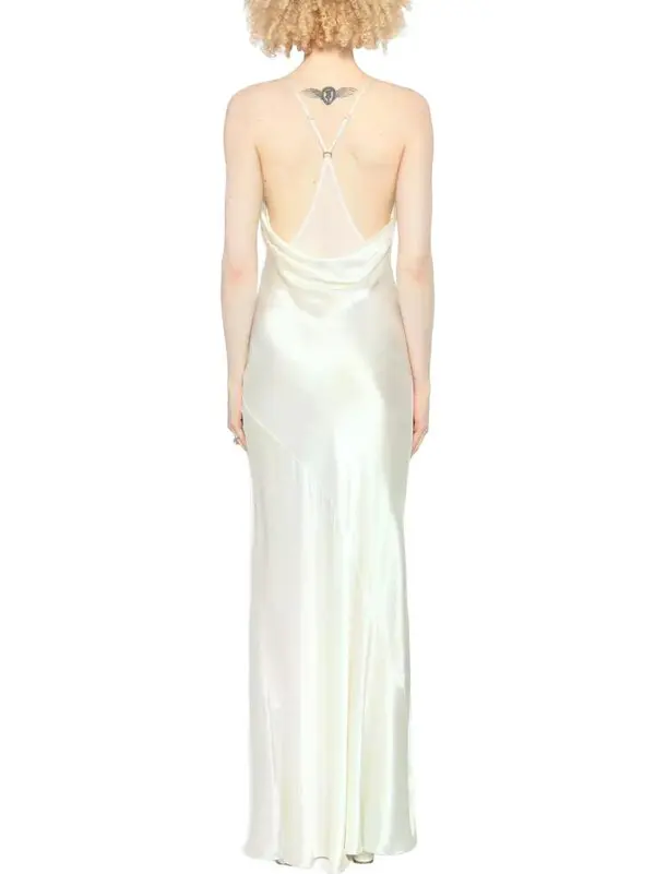 Patrizia Pepe V-neck Maxi Dress - Neutrals