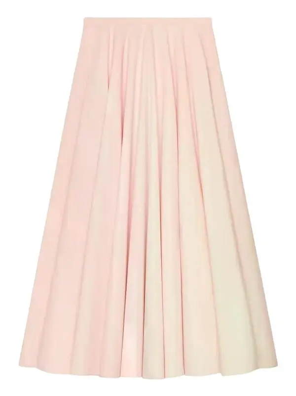 Givenchy Pleated Cotton Drawstring Skirt - Pink