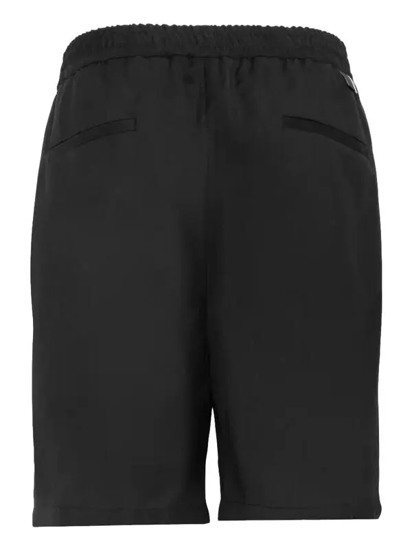 LOW BRAND Drawstring D-ring Shorts - Black