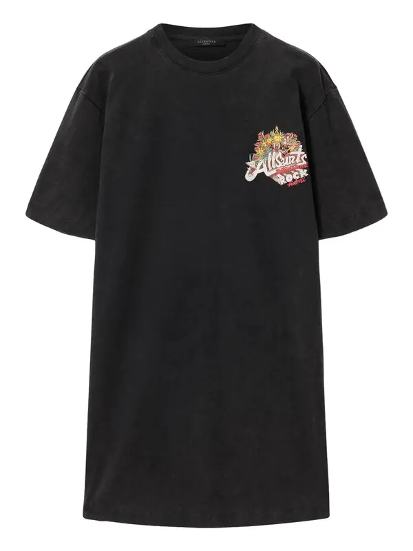 ALLSAINTS Organic Cotton Roque Mini Dress - Black