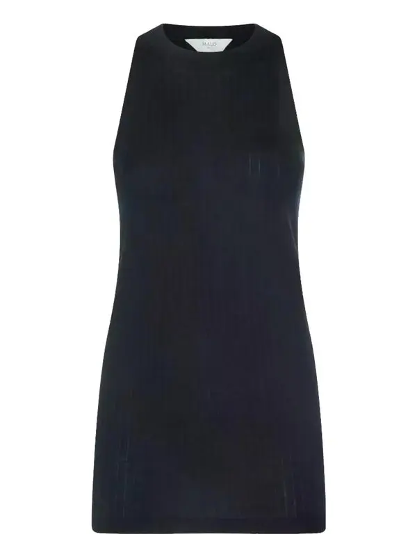 Malo Ribbed-knit Cotton Tank Top - Black