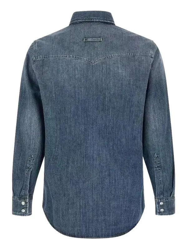DEPARTMENT 5 Gospel Western-style Denim Shirt - Blue