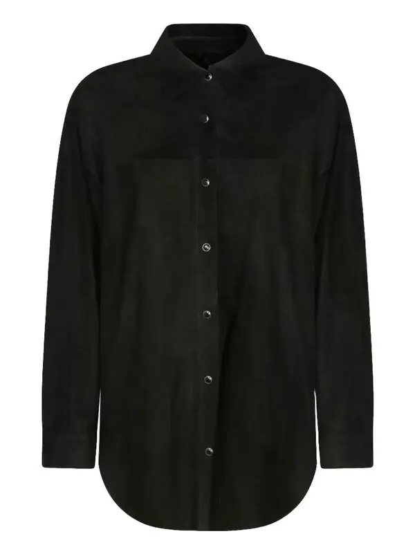 SALVATORE SANTORO Fringed Suede Jacket - Black