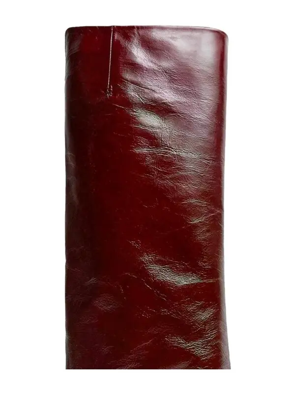 MIISTA Bluma 55mm Square Toe Boots - Red