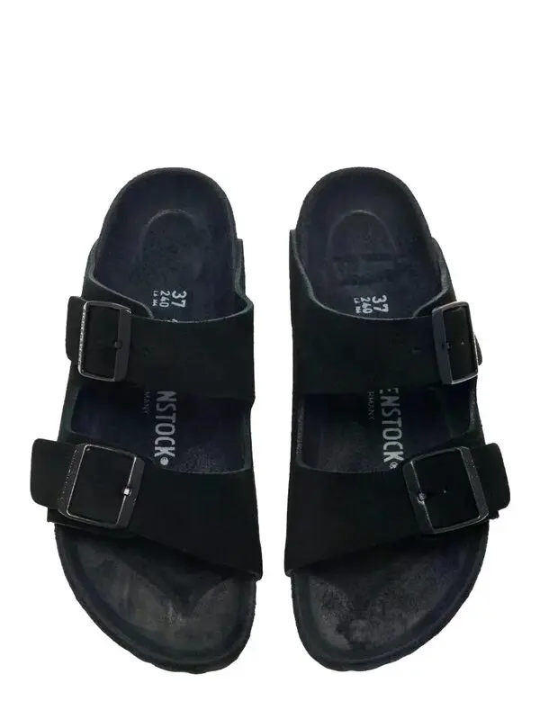 BIRKENSTOCK Arizona Buckle-fastening Flat Sandals - Black