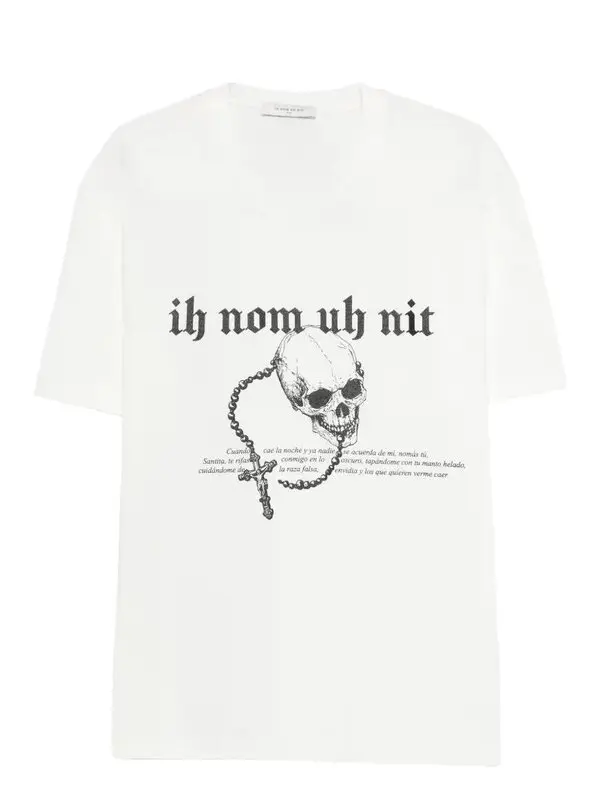 IH NOM UH NIT Skull-print T-shirt - White
