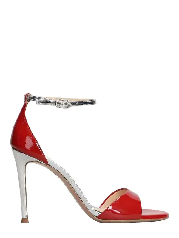 Roberto Festa Vitis Ankle-strap Leather Heeled Sandals - Red