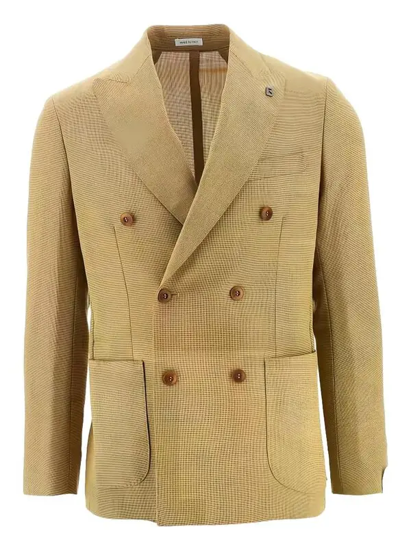 BRERAS MILANO Double-breasted Blazer - Neutrals