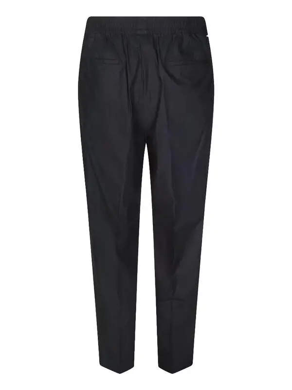 BE ABLE Navy Double-pleat Trousers - Blue