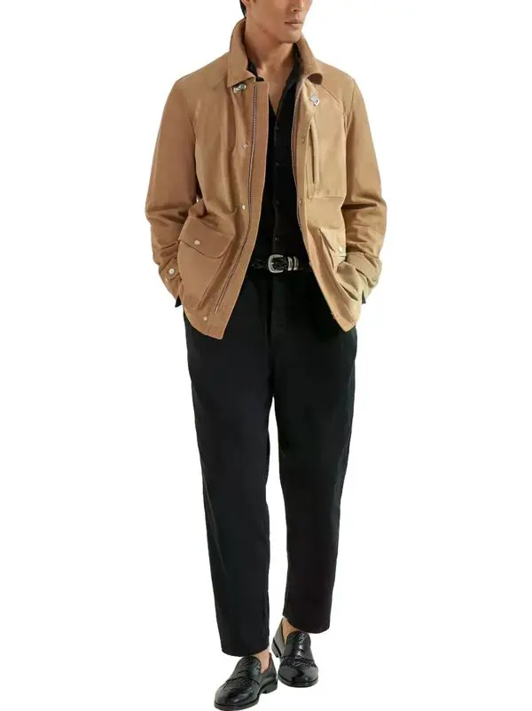 Brunello Cucinelli Mandarin-collar Shirt - Grey