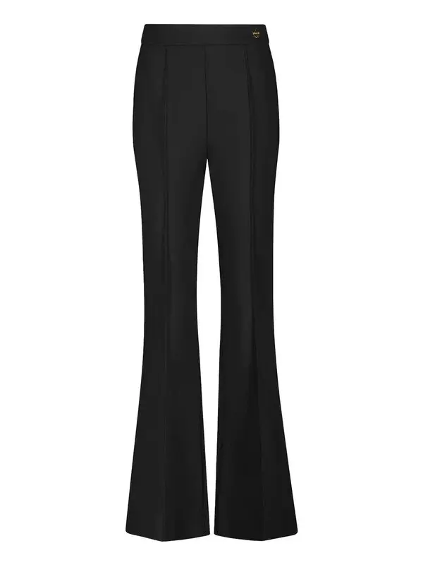 CALLAS MILANO Lola Cropped Flared Trousers - Black