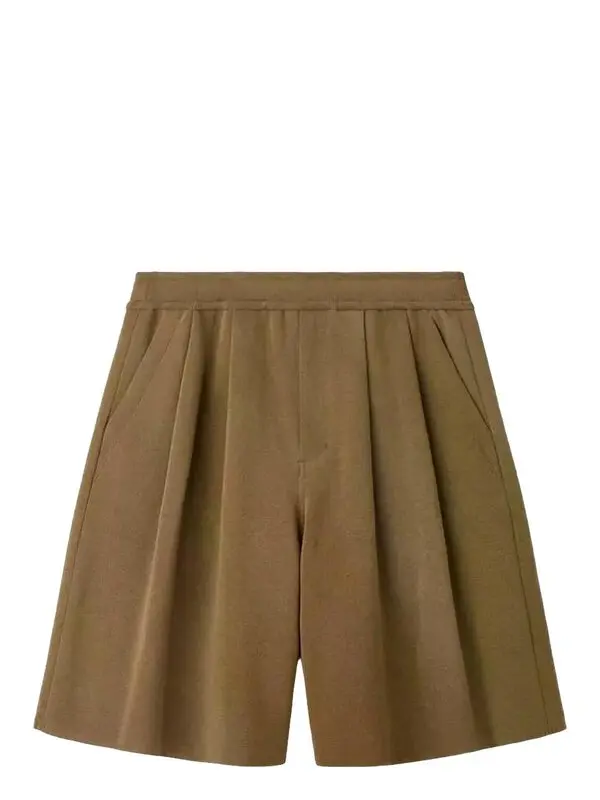CFCL Pleated Knitted Shorts - Brown