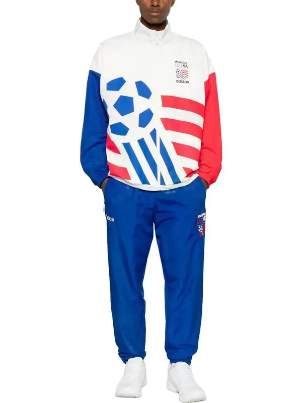 Adidas Logo-embroidered Track Pants - Blue