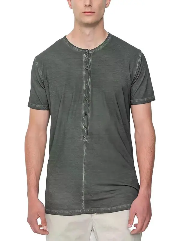 MD75 Buttoned T-shirt - Grey