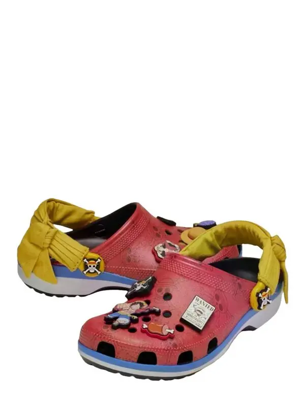 CROCS Classic One Piece Monkey D. Luffy Sandals - Red