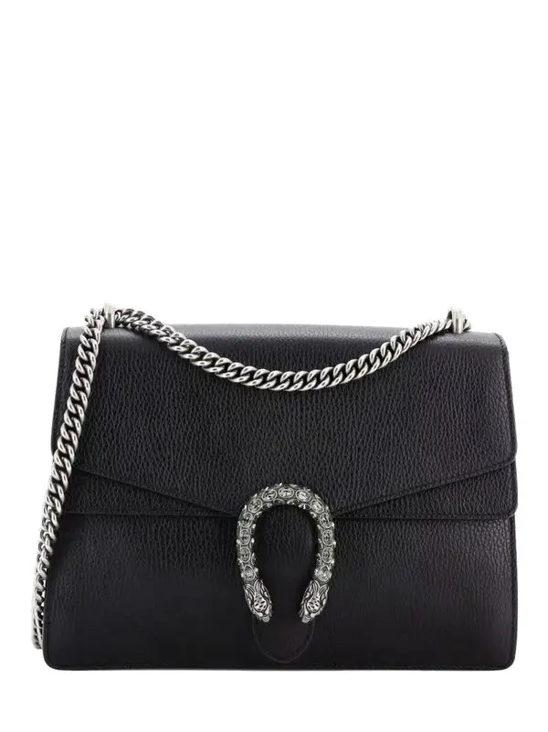 Gucci Dionysus Leather Medium Shoulder Bag - Black