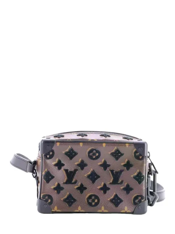 LOUIS VUITTON Soft Trunk Bag Monogram Tuffetage Canvas Mini Crossbody Bag - Black