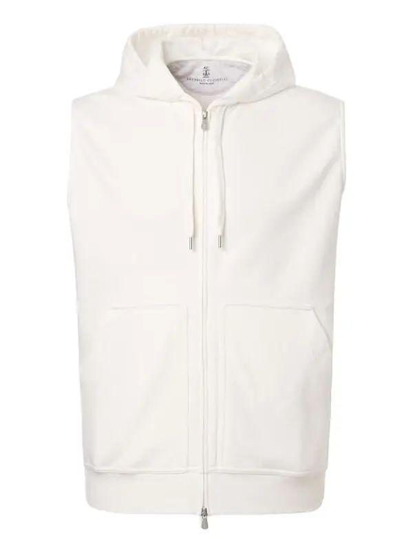 Brunello Cucinelli Cotton-blend Hoodie - White
