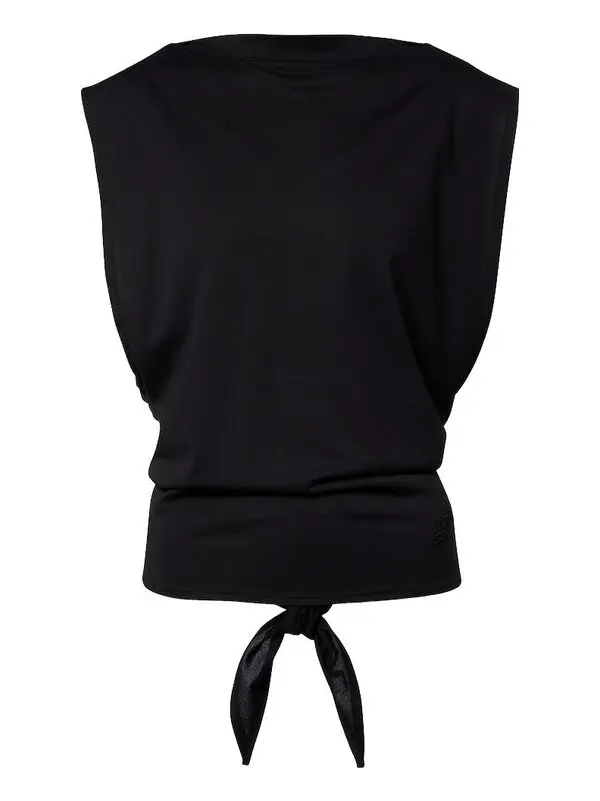 Jacquemus Marcel Moisson Top With Gold Hardware - Black