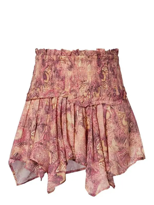 Isabel Marant Étoile Ceiva Silk Miniskirt - Pink