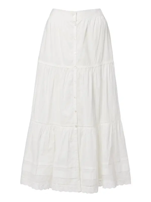 Poupette St Barth Ines Midi Skirt - White