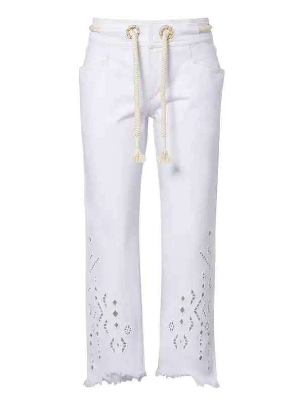 Isabel Marant Étoile Alison Straight Jeans - White