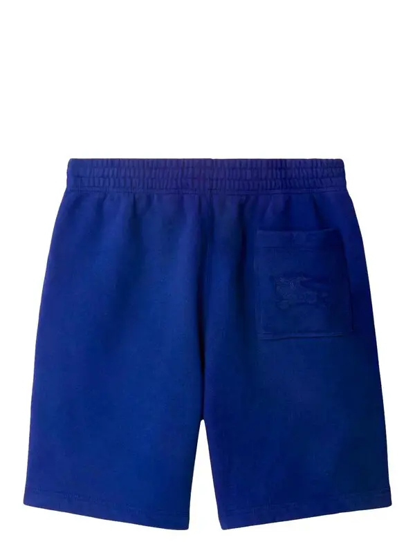 Burberry Equestrian Knight Cotton Shorts - Blue