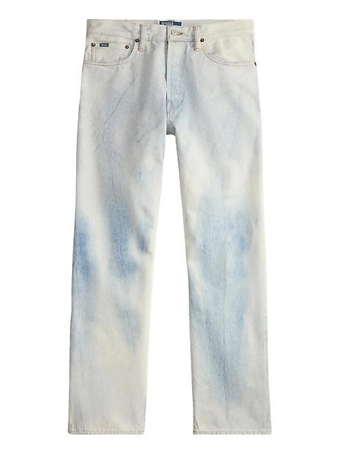 Polo Ralph Lauren Distressed Straight-leg Denim Jeans - Waterside