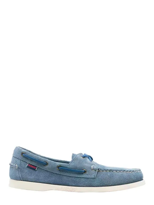 SEBAGO Calf Suede Classic Boat Shoes - Blue
