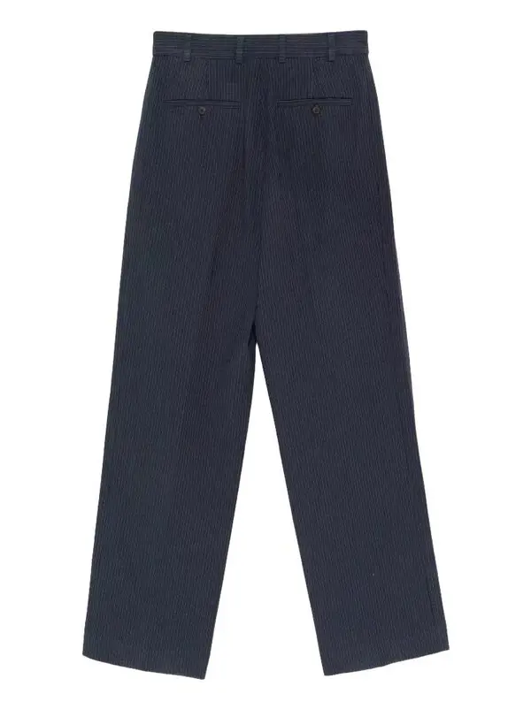 FRENKEN Striped Trousers - Blue