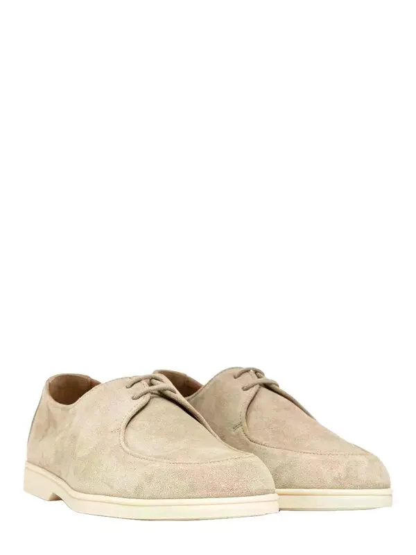 DOUCAL'S Suede Lace-up Derby Shoes - Neutrals