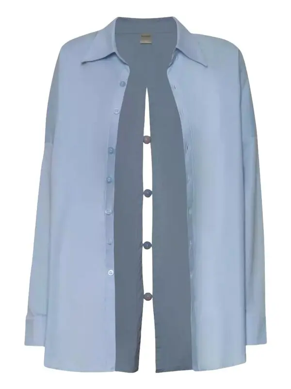 BAOBAB Wayra Back-slit Shirt - Blue