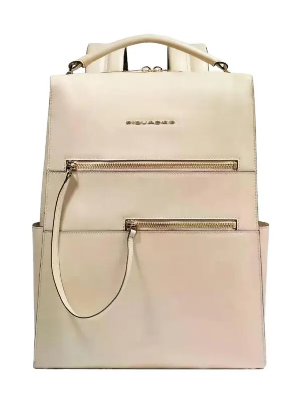 PIQUADRO Patricia Leather 14 Backpack Backpack - Neutrals