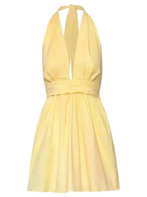 BAOBAB Agustina Open-back Mini Dress - Yellow