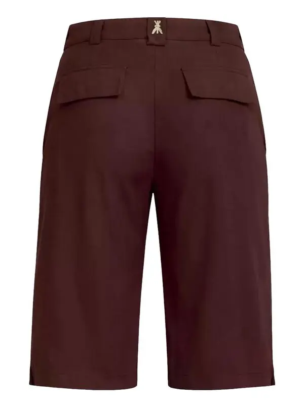Patrizia Pepe Belted Patch-pocket Shorts - Brown