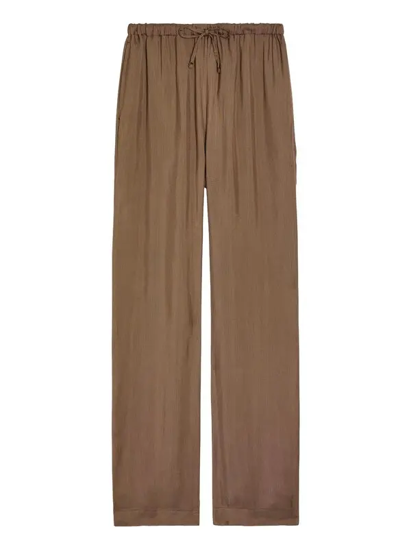 RÓHE Houndstooth Straight-leg Trousers - Brown