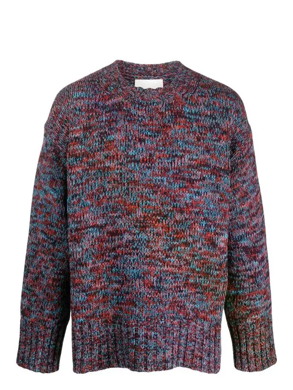 JIL SANDER Crew Neck Wool Jumper - Blue