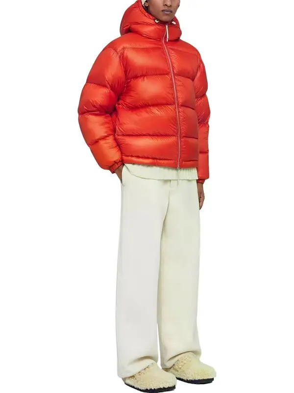 JIL SANDER Padded Hooded Jacket - Red