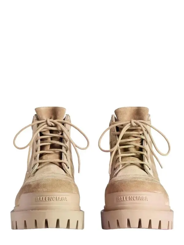 Balenciaga Strike Combat Boots - Neutrals