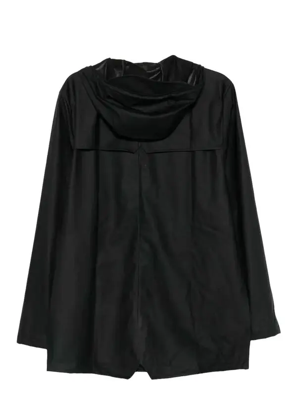 Rains Hooded Waterproof Jacket - Black