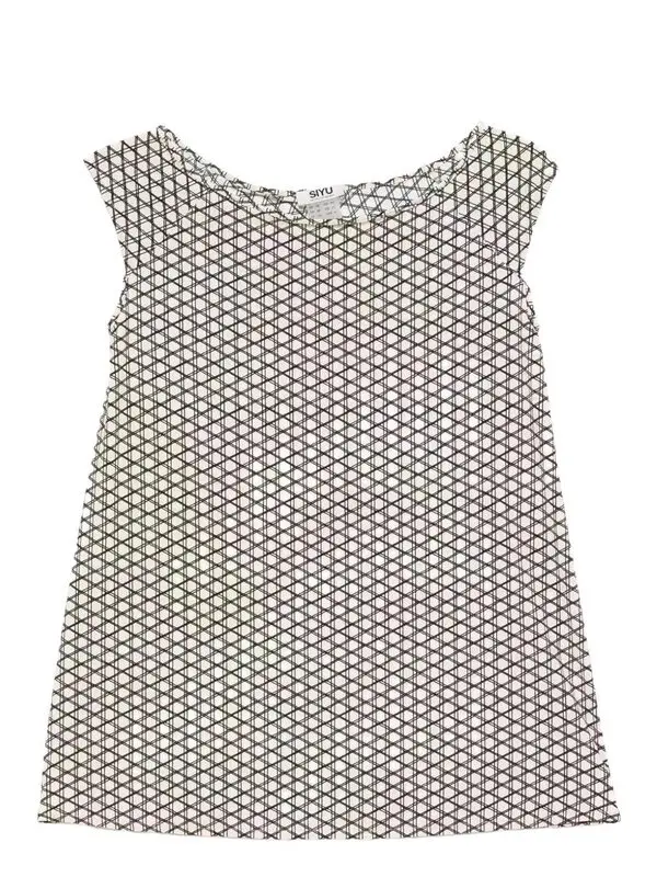 SIYU Geometric-pattern Blouse - Neutrals