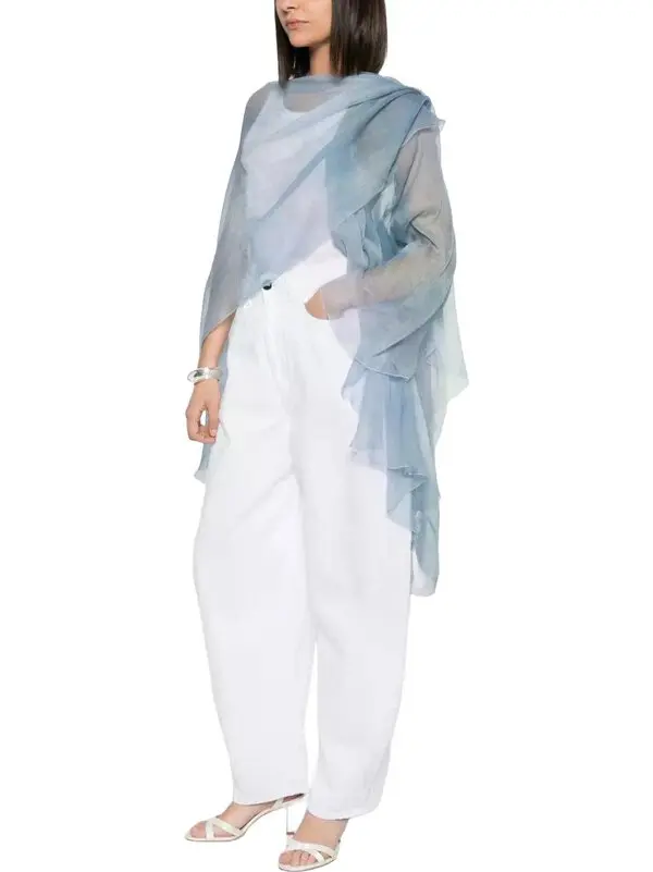 Ermanno Scervino Draped Cape - Blue
