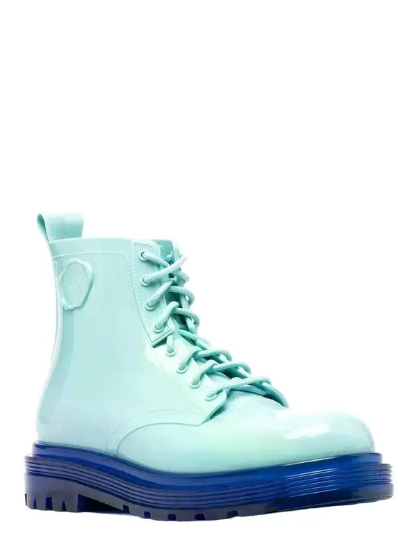 Viktor & Rolf Contrast Sole Combat Boots - Blue