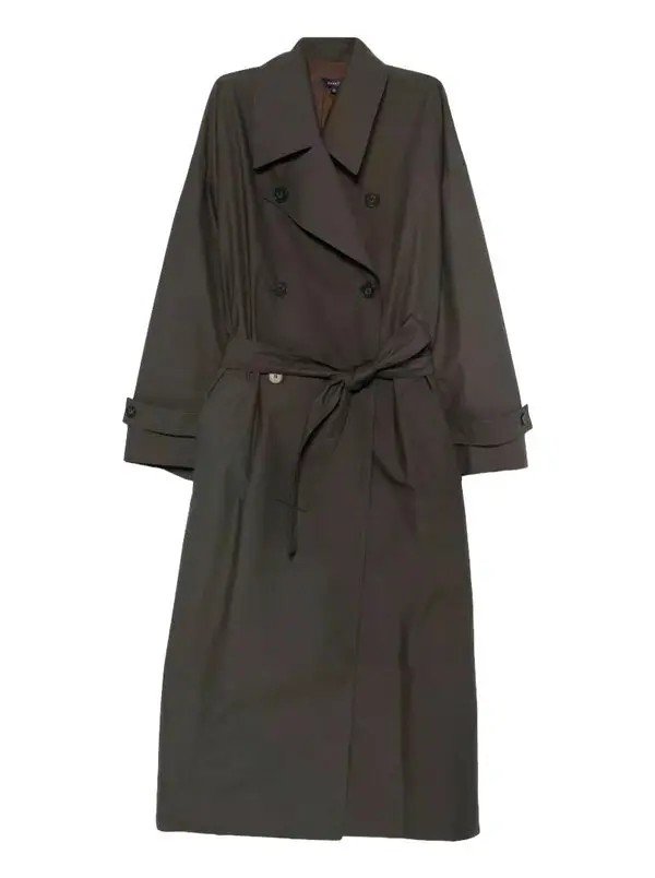 Soeur Helio Double-breasted Belted Jacket - Grey