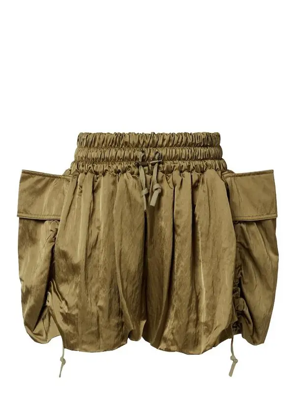 Balmain Twill Cargo Shorts - Green