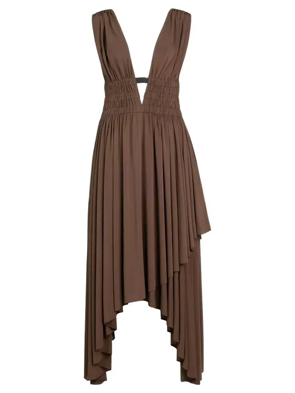 Alaïa High-low Midi Dress - Red